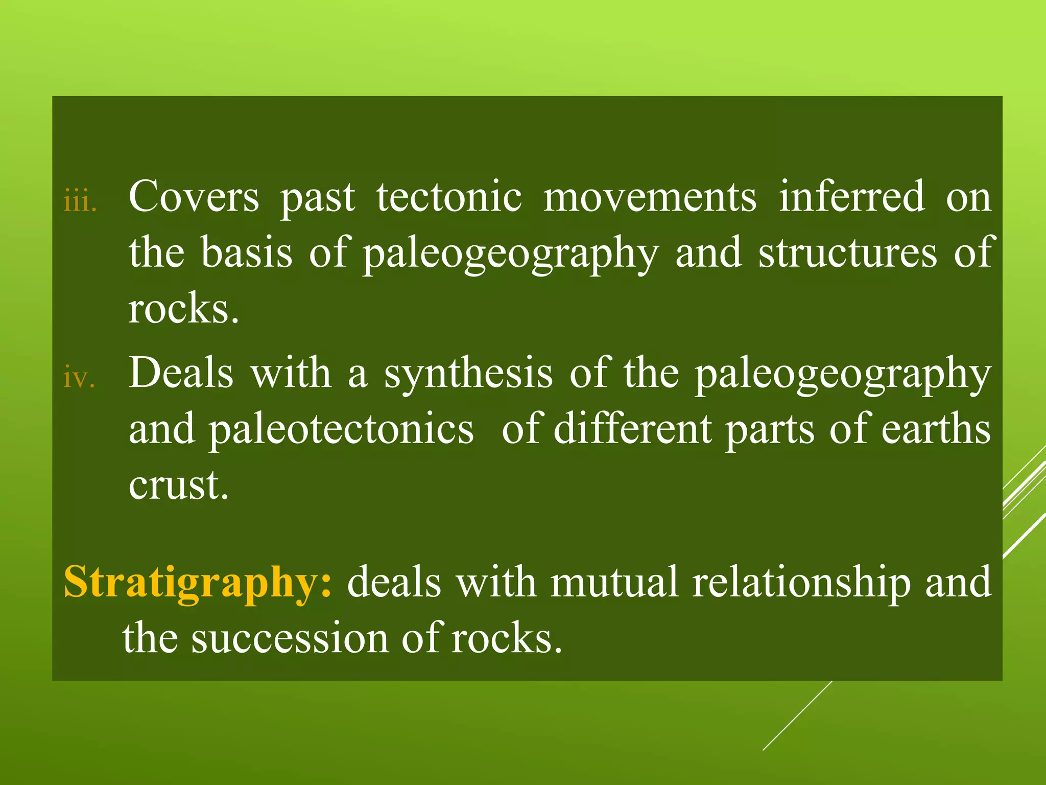 Stratigraphy and history of earth | PPTX