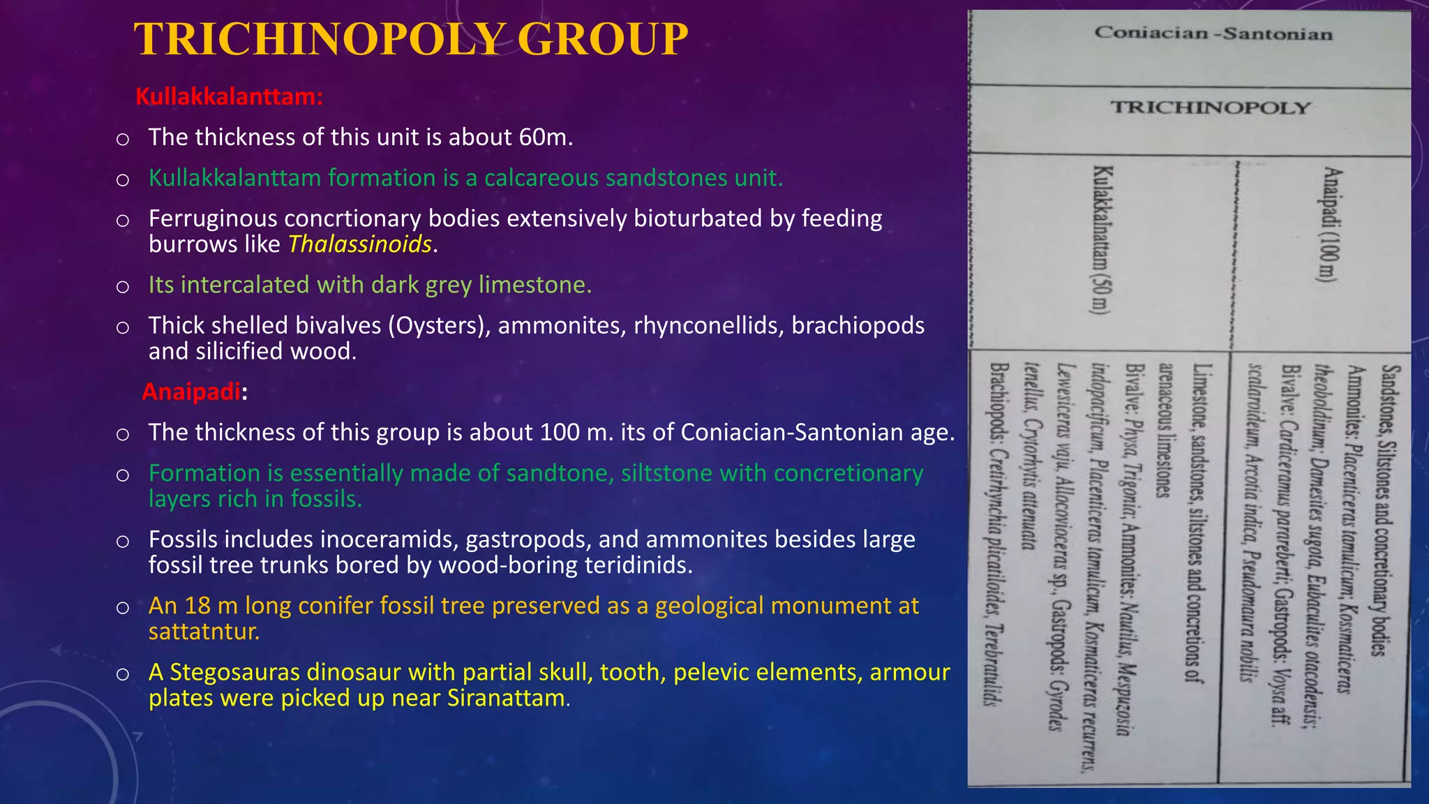 Stratigraphy of Trichinopoloy | PPTX