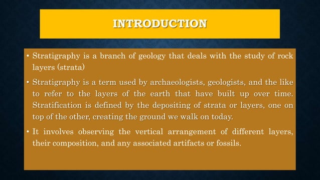 Stratigraphy Relative Dating Method.pptx