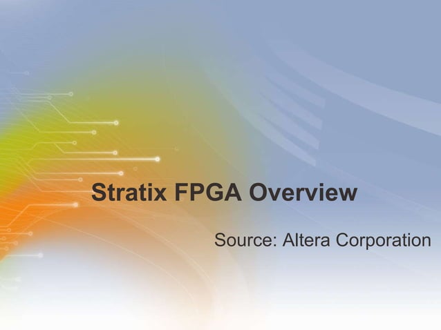 Stratix FPGA Overview | PPT