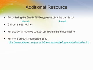 Stratix FPGA Overview | PPT