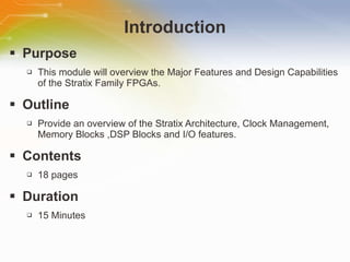Stratix FPGA Overview | PPT