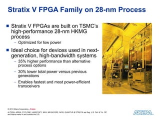 Stratix V FPGA Intro Presentation | PPT
