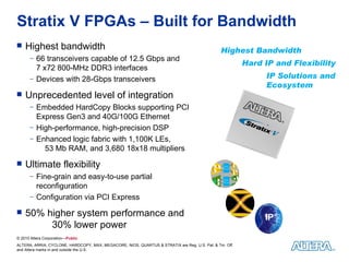 Stratix V FPGA Intro Presentation | PPT