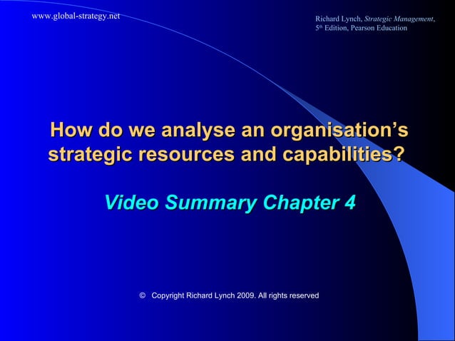 Strat Man 5th Ed Ch4 Slctd Slides | PPT | Business Administration | Business