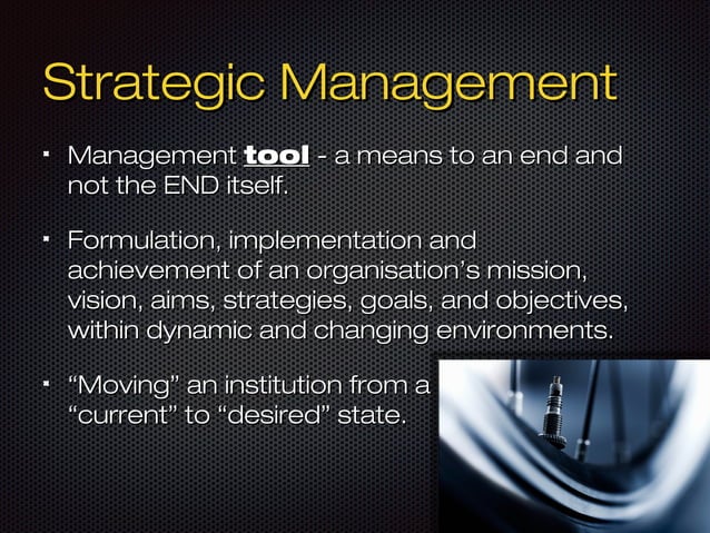 Unit1: Strategic Management and Planning | PPT