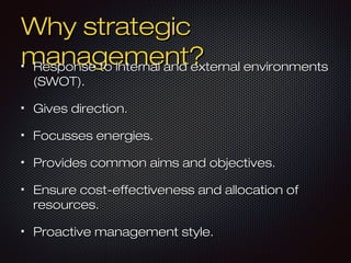 Unit1: Strategic Management and Planning | PPT