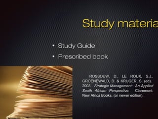 Unit1: Strategic Management and Planning | PPT