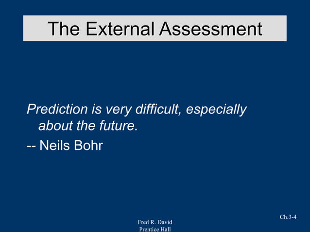 Strategic Management Slides - Chapter 3 "the External Assessment ...