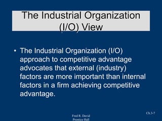 Strategic Management Slides - Chapter 3 "the External Assessment" | PPTX