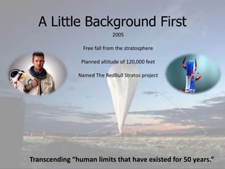 Red Bull Stratos Jump and Social Media | PPTX