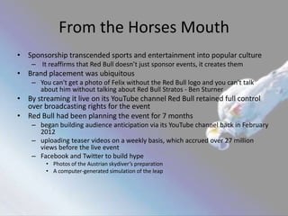 Red Bull Stratos Jump and Social Media | PPTX