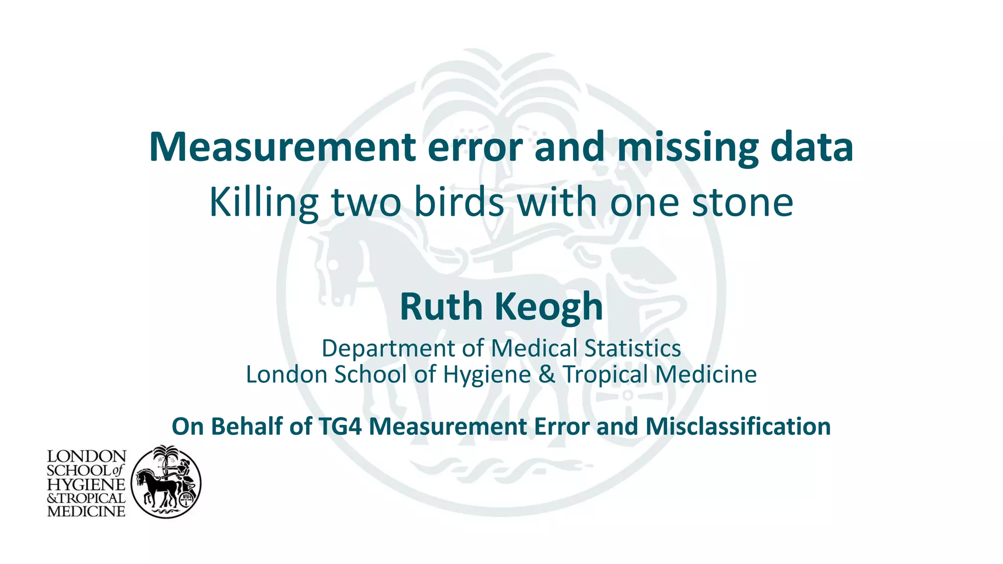 STRATOS ISCB 2019: Ruth Keogh | PPT