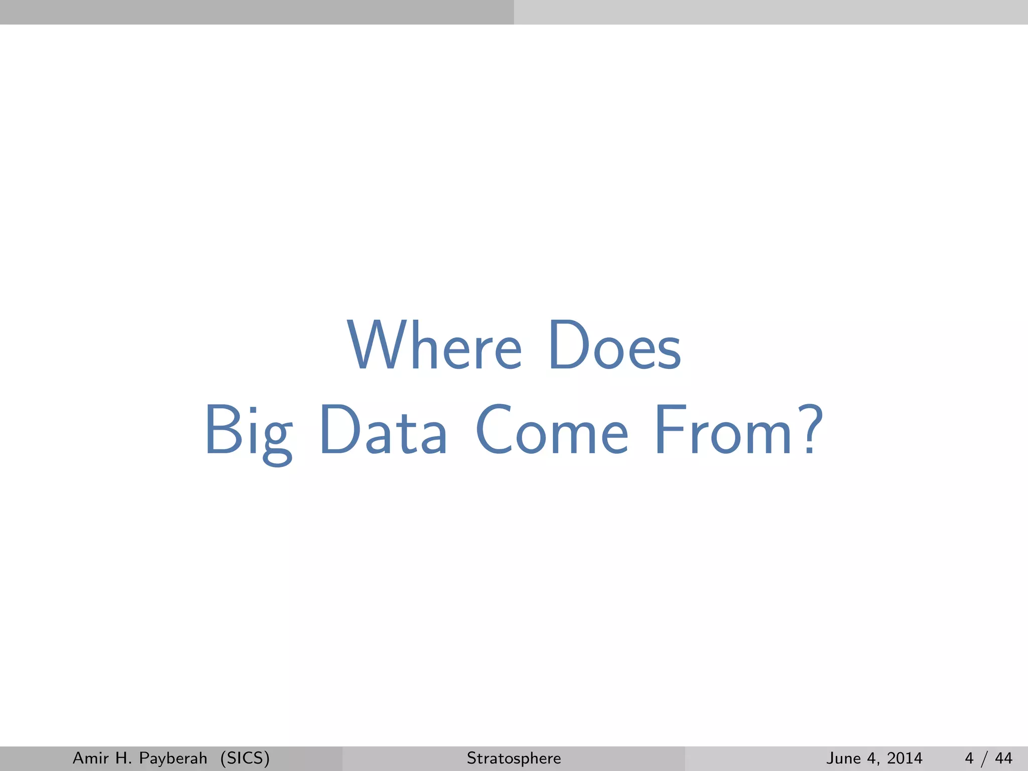 The Stratosphere Big Data Analytics Platform | PPT