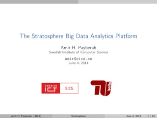 The Stratosphere Big Data Analytics Platform | PPT