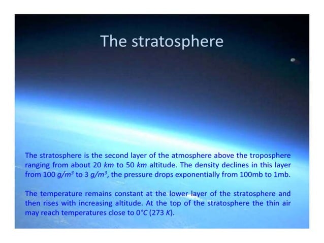 Stratosphere | PPTX | Geography | Science