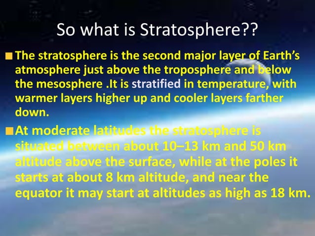 Stratosphere | PPTX | Geography | Science