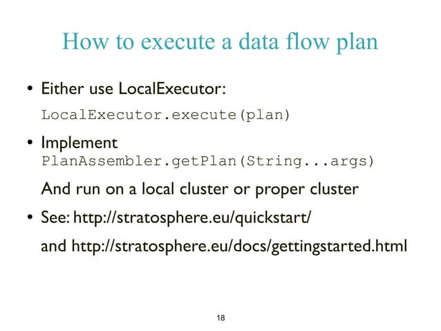 Stratosphere Intro (Java and Scala Interface) | ODP