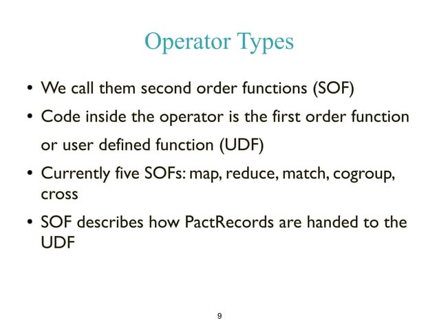 Stratosphere Intro (Java and Scala Interface) | PPT