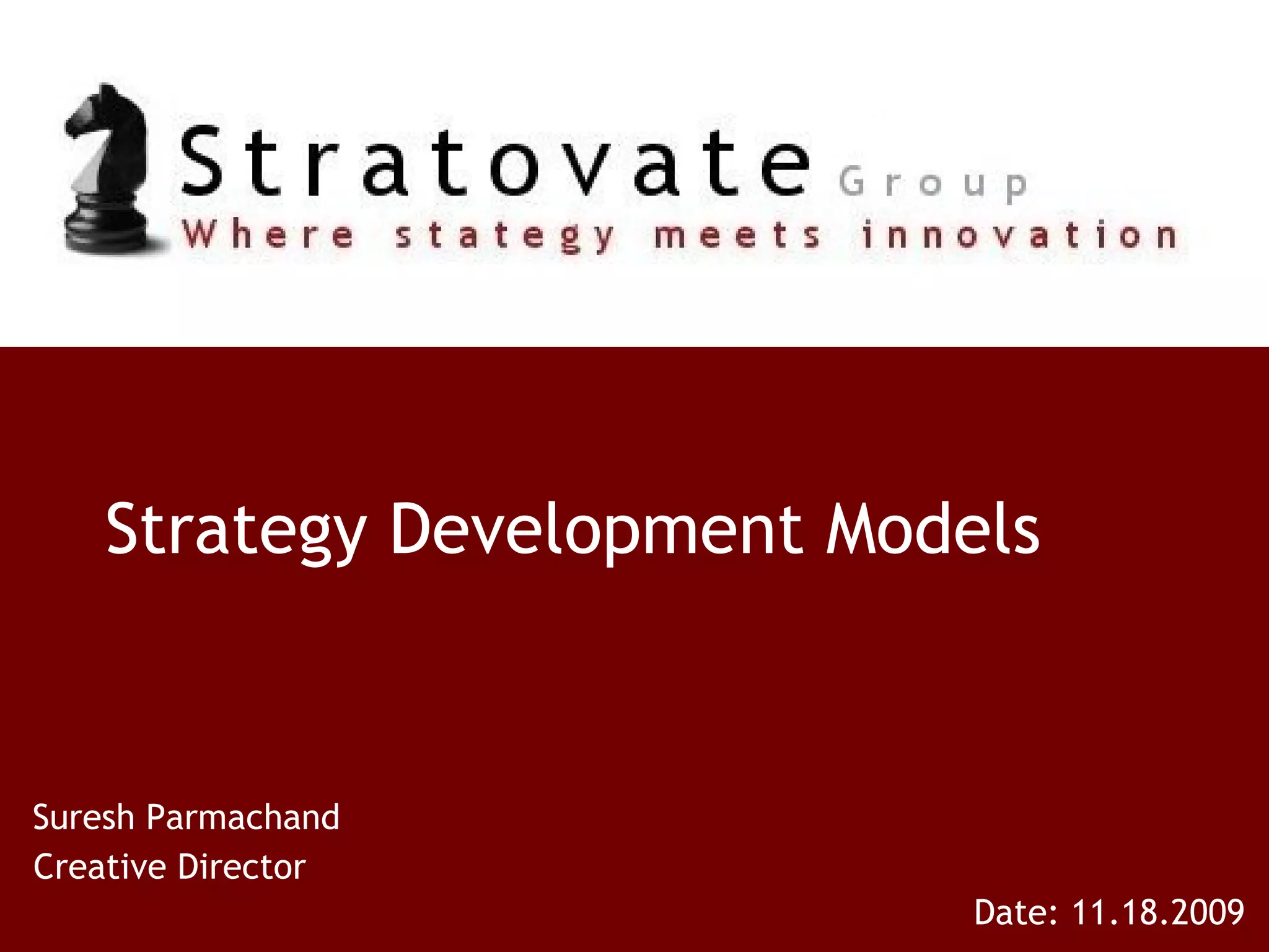 Stratovate Strategy Models | PPT