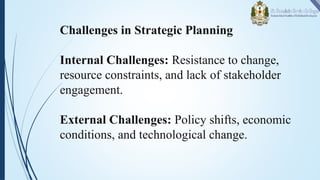 strategic planning is needed in education.strat planning.ppt