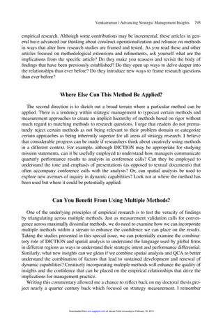 Strat research met | PDF