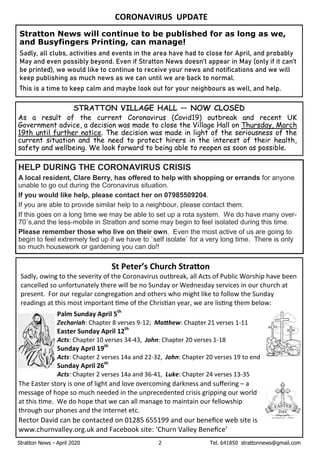 Stratton News April 2020 | PDF
