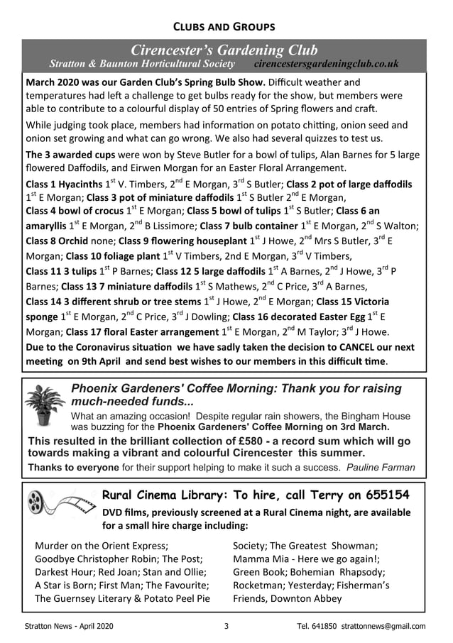 Stratton News April 2020 | PDF