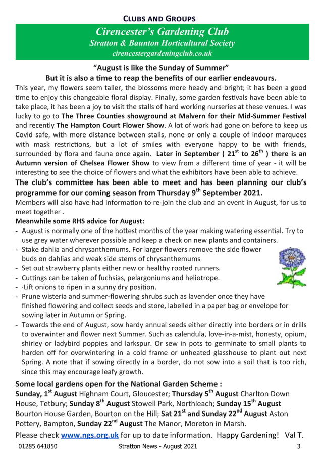 Stratton News August 2021 | PDF