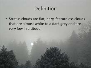 Stratus clouds | PPTX
