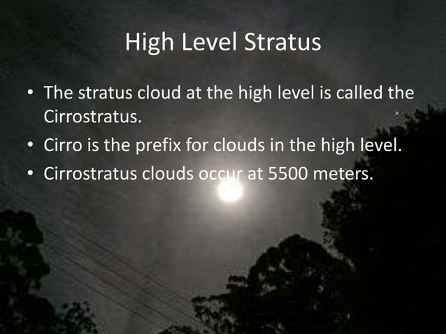 Stratus clouds | PPT