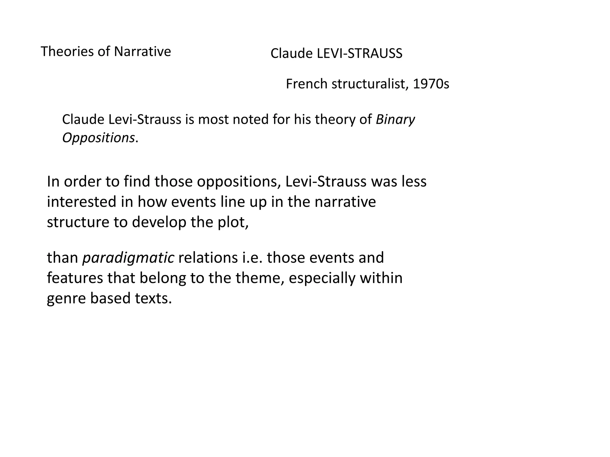 Strauss and Barthes | PPTX