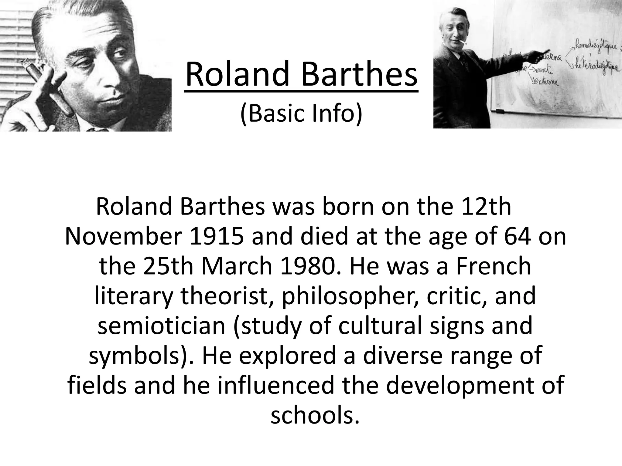 Strauss and Barthes | PPTX