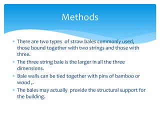 Straw bale construction (1) | PPTX