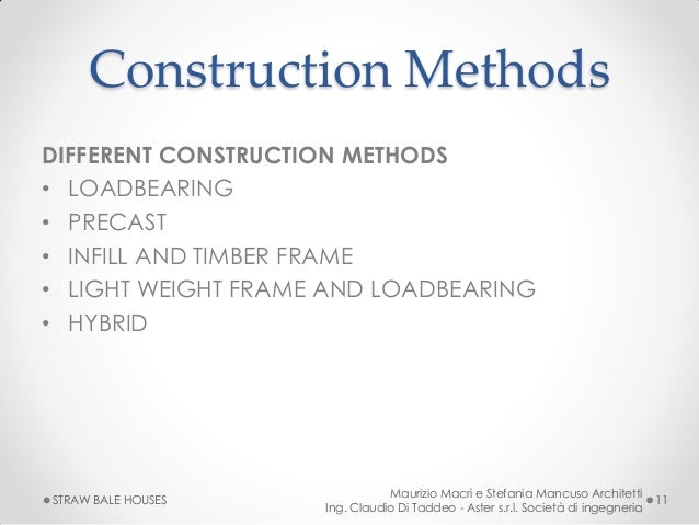 Alternative Construction Methods