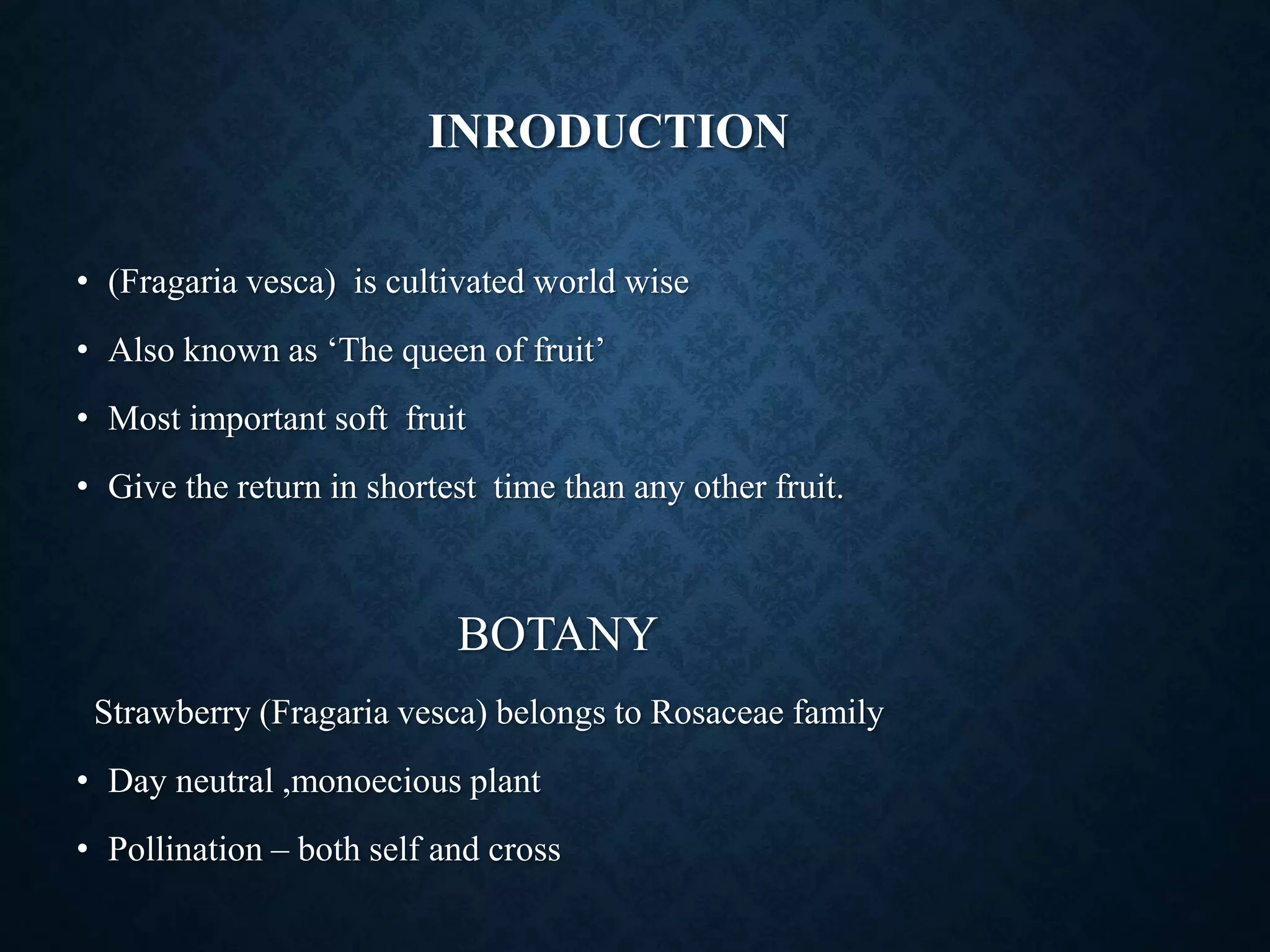 Strawberry production technology | PPTX