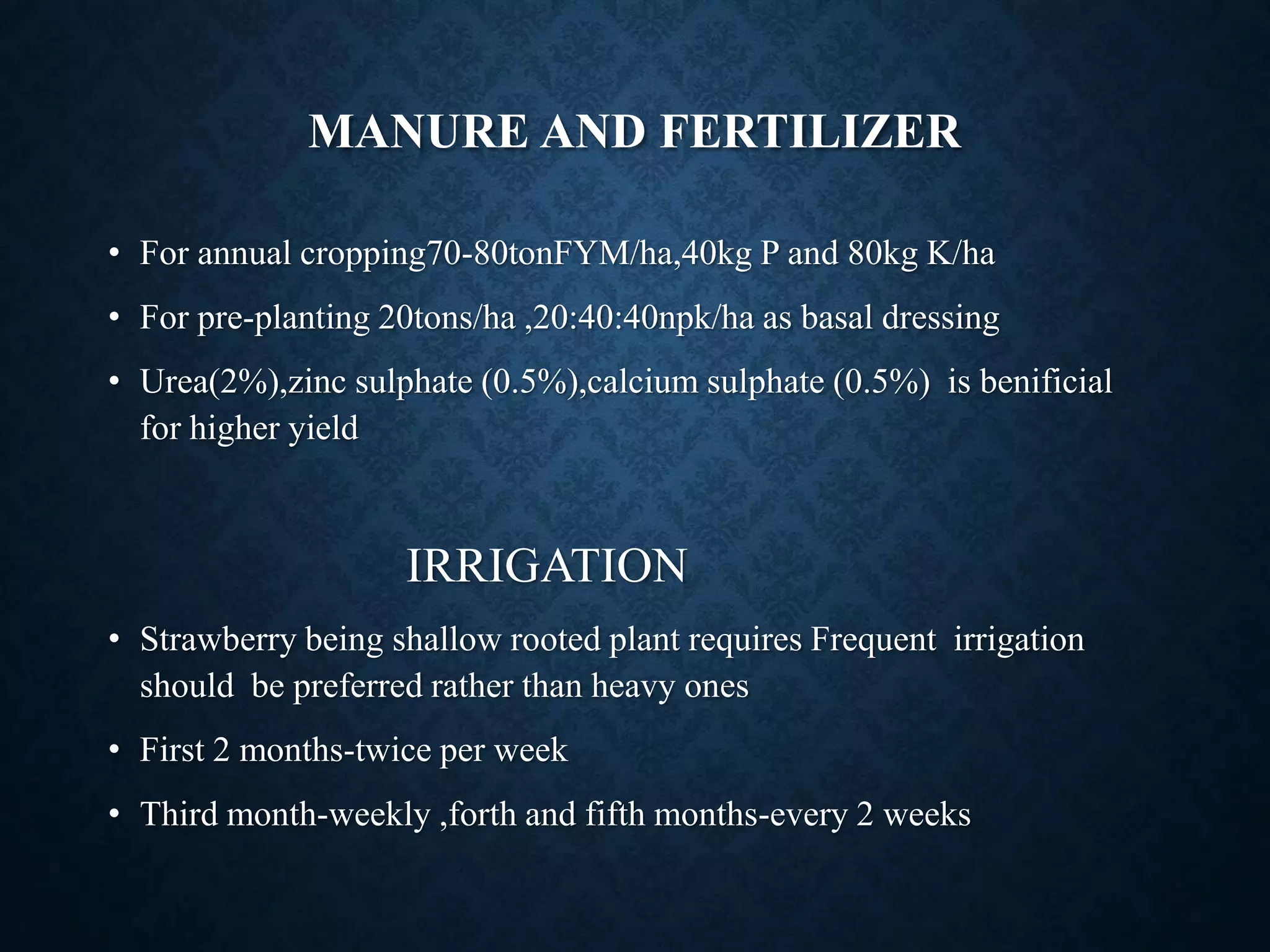 Strawberry production technology | PPTX