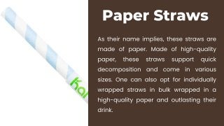 Straw Buying Guide | PPT