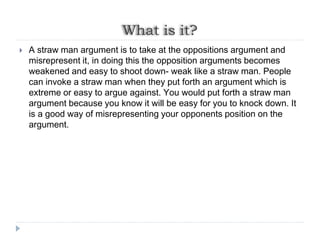 Straw Man Arguments | PPTX