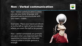 Football Talk - Communicate like the pro's | PPTX