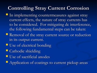 STRAY CURRENT of cathodic CORROSION.ppt