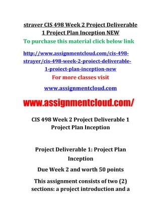 Strayer cis-498-week-2-project-deliverable-1-project-plan-inception-new ...