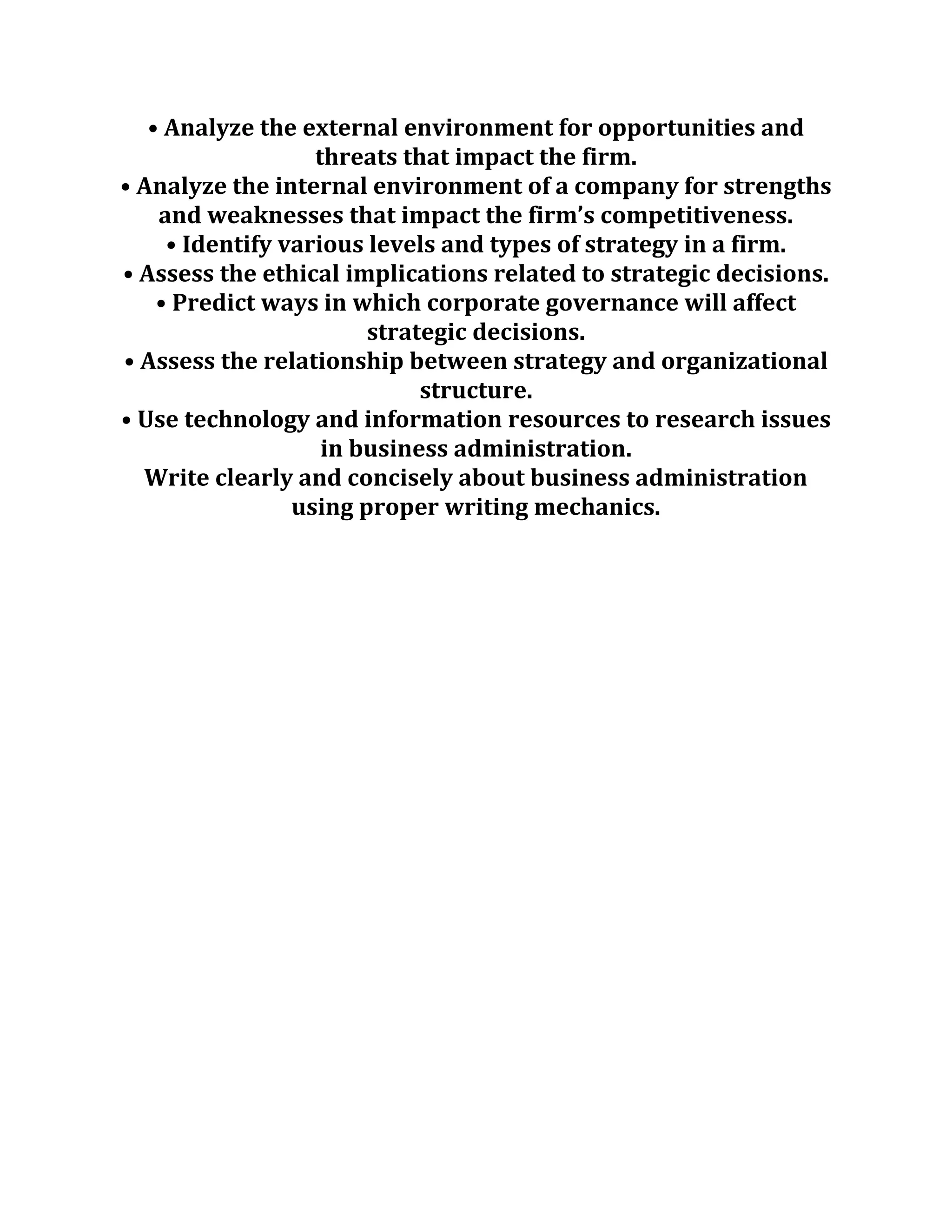 Strayer bus 499 week 10 assignment 5 capstone new | DOC