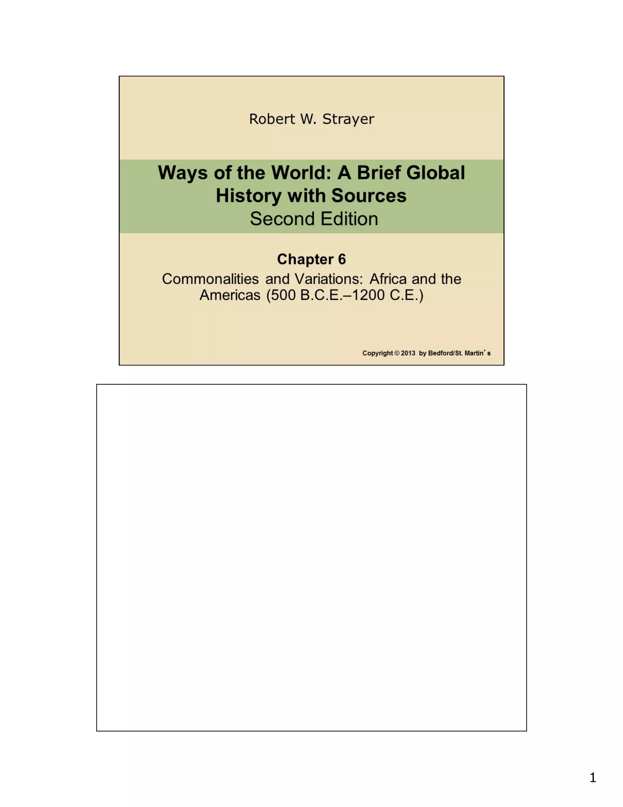 Chapter 6 Powerpoint notes for Strayer Chapter 6 - Commonalities ...