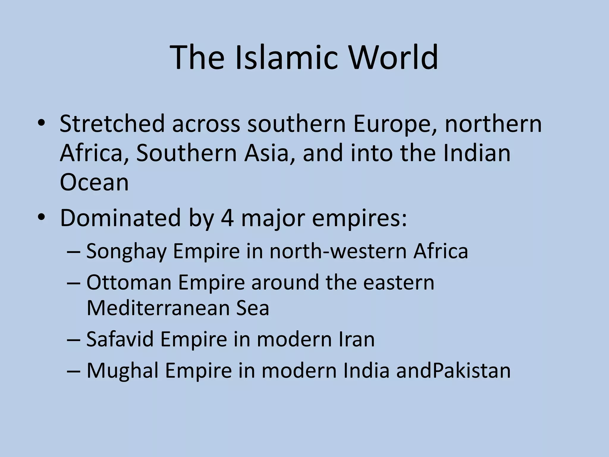Strayer ch 13 islamic world | PPTX