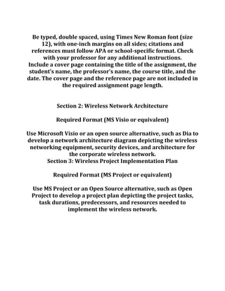 Strayer cis 513 week 10 term paper wireless deployment plan new | PDF