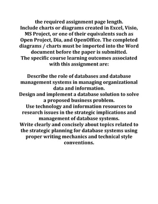 Strayer cis 515 week 2 assignment 2 database systems and database models | DOC | Databases ...