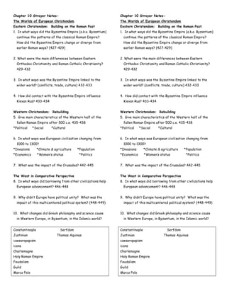 Strayer notes ch 10 2012 | DOCX