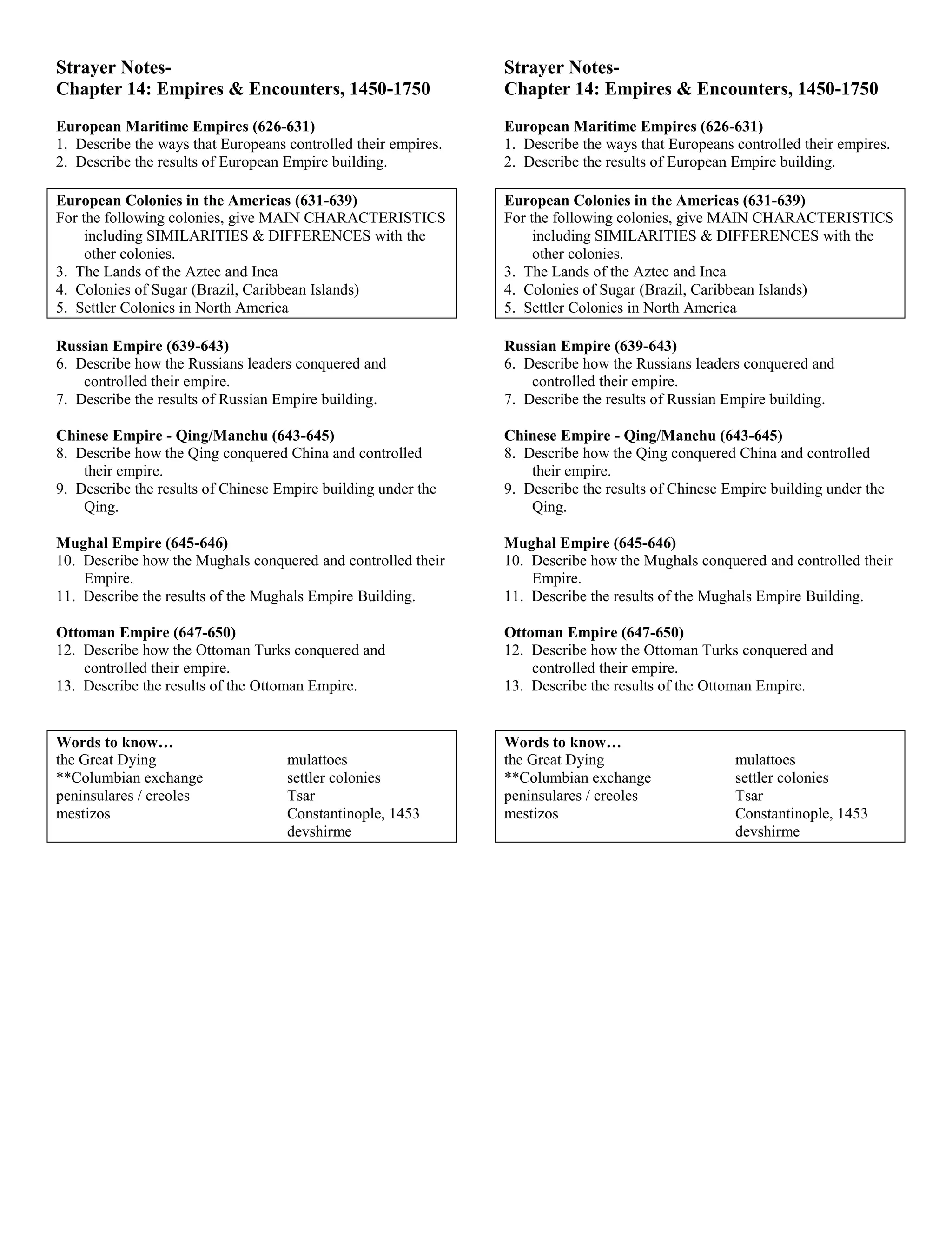 Strayer notes ch 14 2012 2 | DOCX