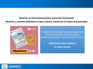 Straza "Global collaboration towards equitable and open science: UNESCO ...